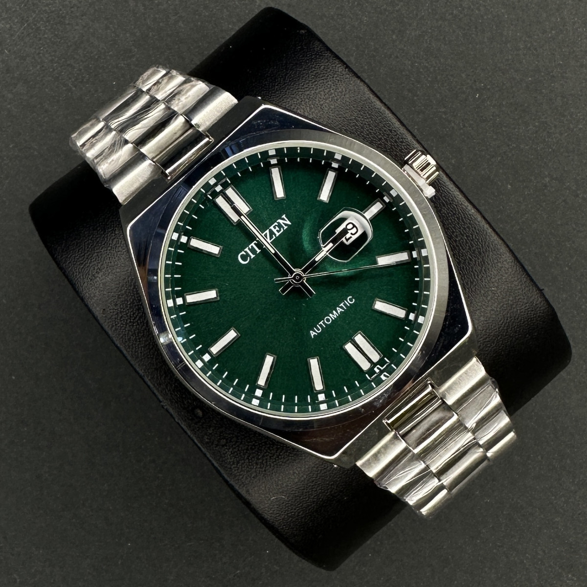 ست سیتیزن کد(7052) نقره ای صفحه سبز تیره